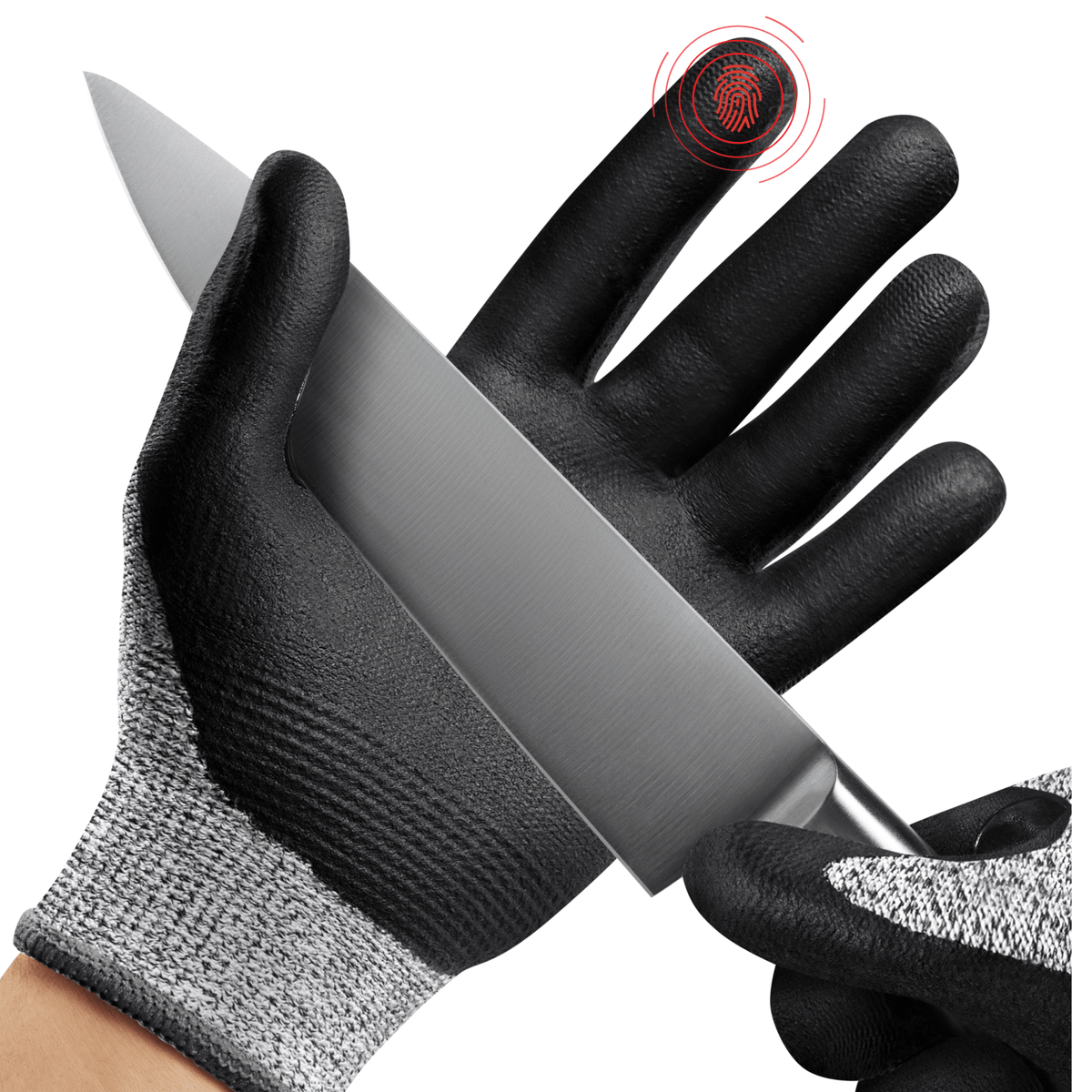 NoCry CutGuard Pro Tough Coated Cut Resistant Gloves with Superb Grip