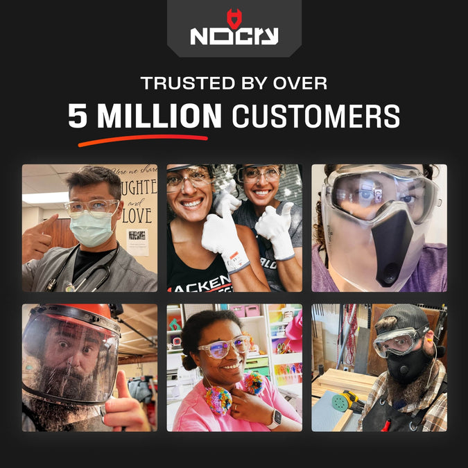 NoCry UltraShield Pro Anti-Fog Safety Goggles + Protective Face Shield