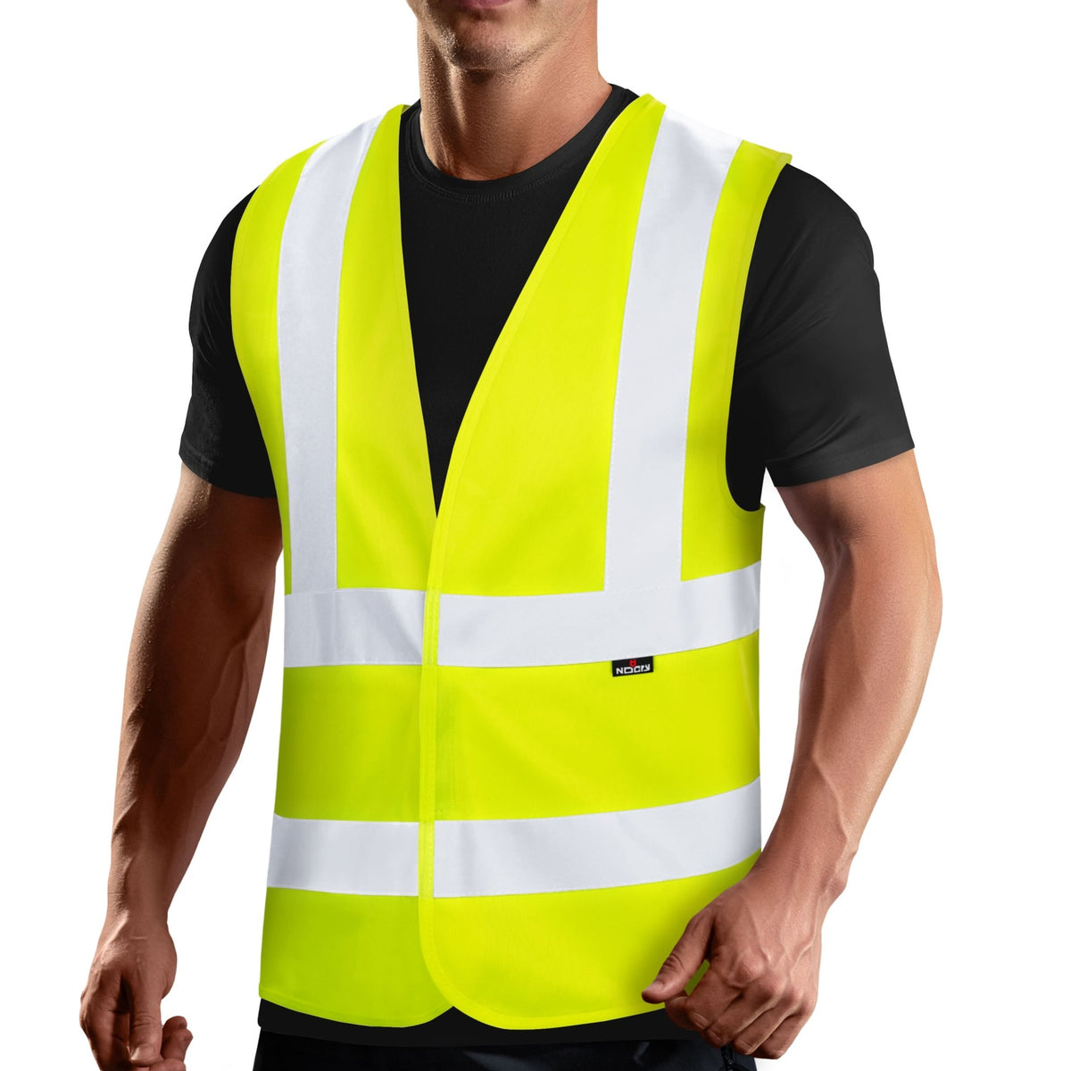 NoCry HiVis Vest - High Visibility Safety Vest with Reflective Stripes