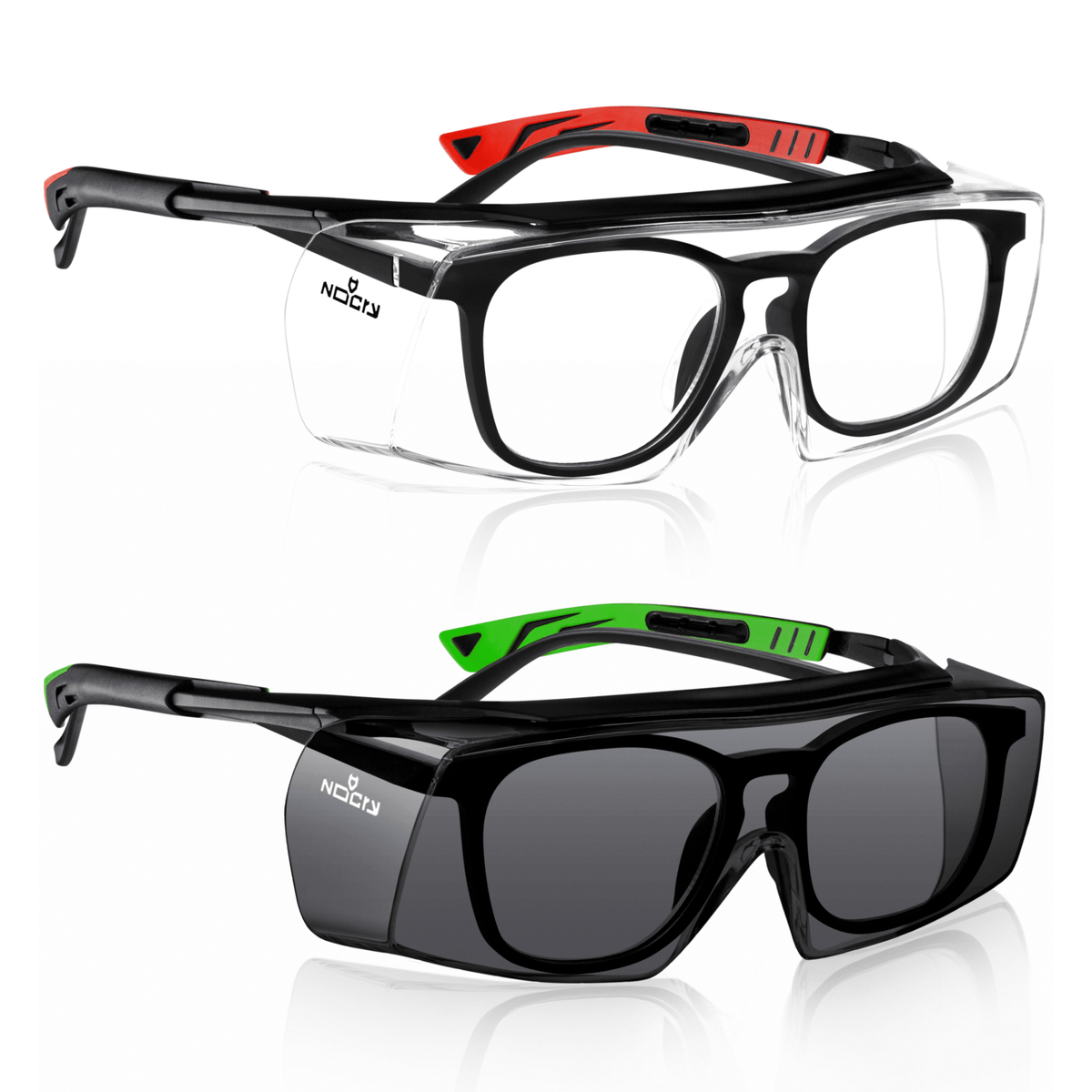 BUNDLE & Save: OverSpecs+ Clear & Tinted Over-the-Glasses Safety Glass ...
