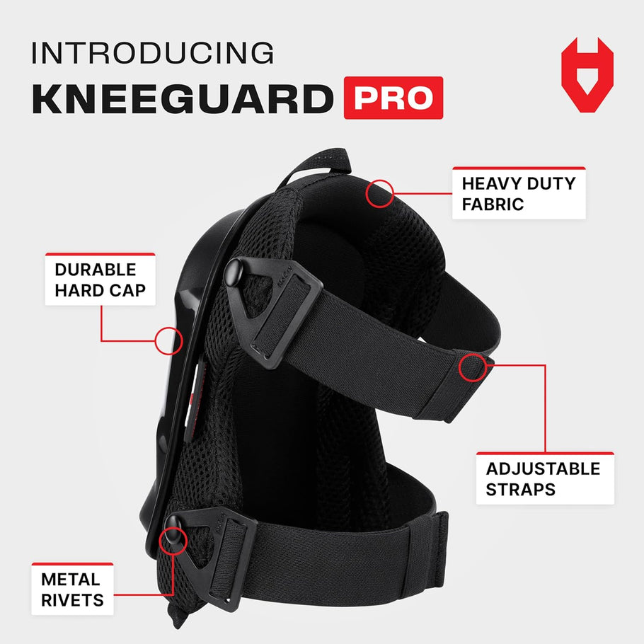 NoCry KneeGuard Pro Heavy Duty Work Knee Pads with Gel and Hard Cap